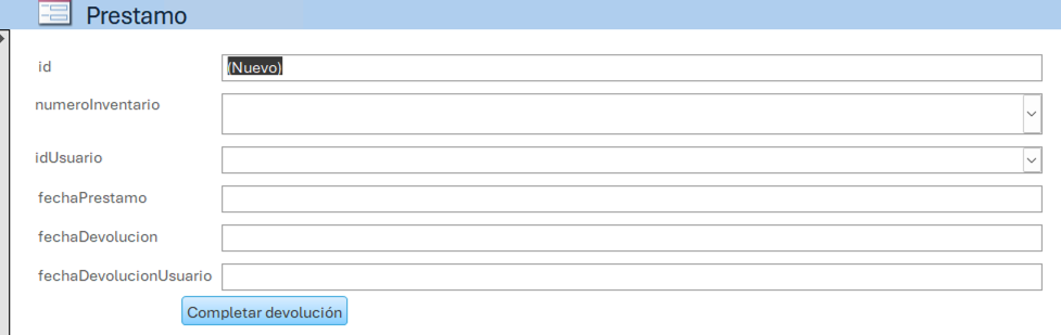 Actividad. Desarrollo de una aplicación de bases de datos para la gestión de libros y préstamos ...