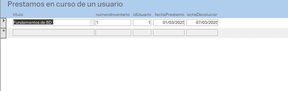 Actividad. Desarrollo de una aplicación de bases de datos para la gestión de libros y préstamos ...